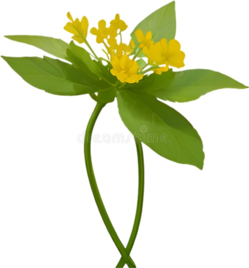 Primrose Clipart. a Cute Primrose Flower Icon. AI-Generated. Stock ...