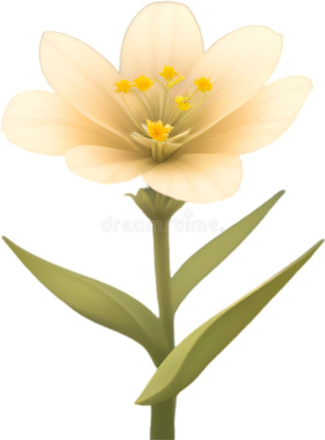 Primrose Clipart. a Cute Primrose Flower Icon. AI-Generated. Stock ...