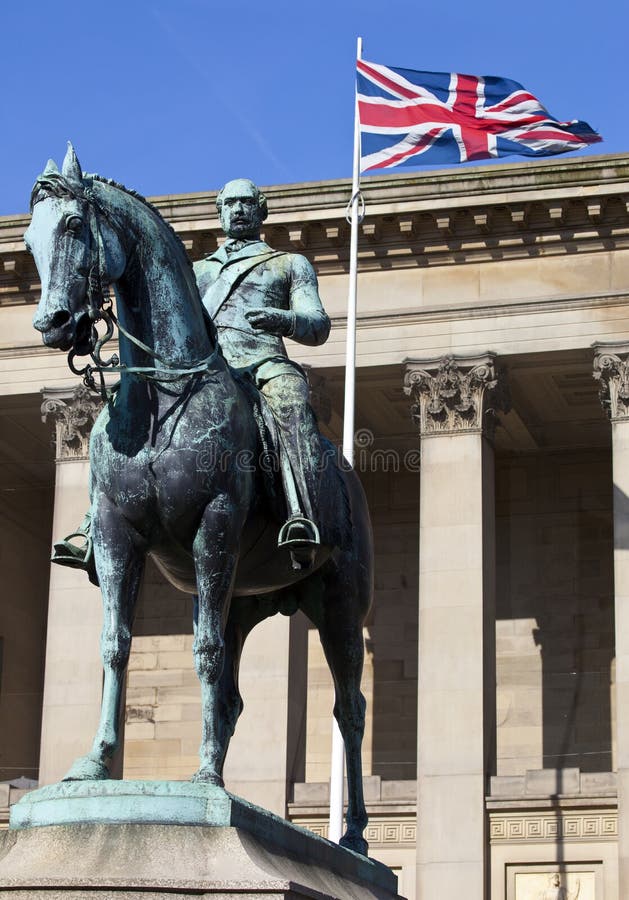 Prince Albert Statue Outside St. George S Hall in Liverpool Stock Image ...