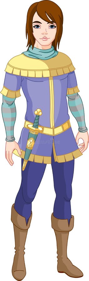 Brave Prince stock vector. Illustration of charming, smile - 24233868