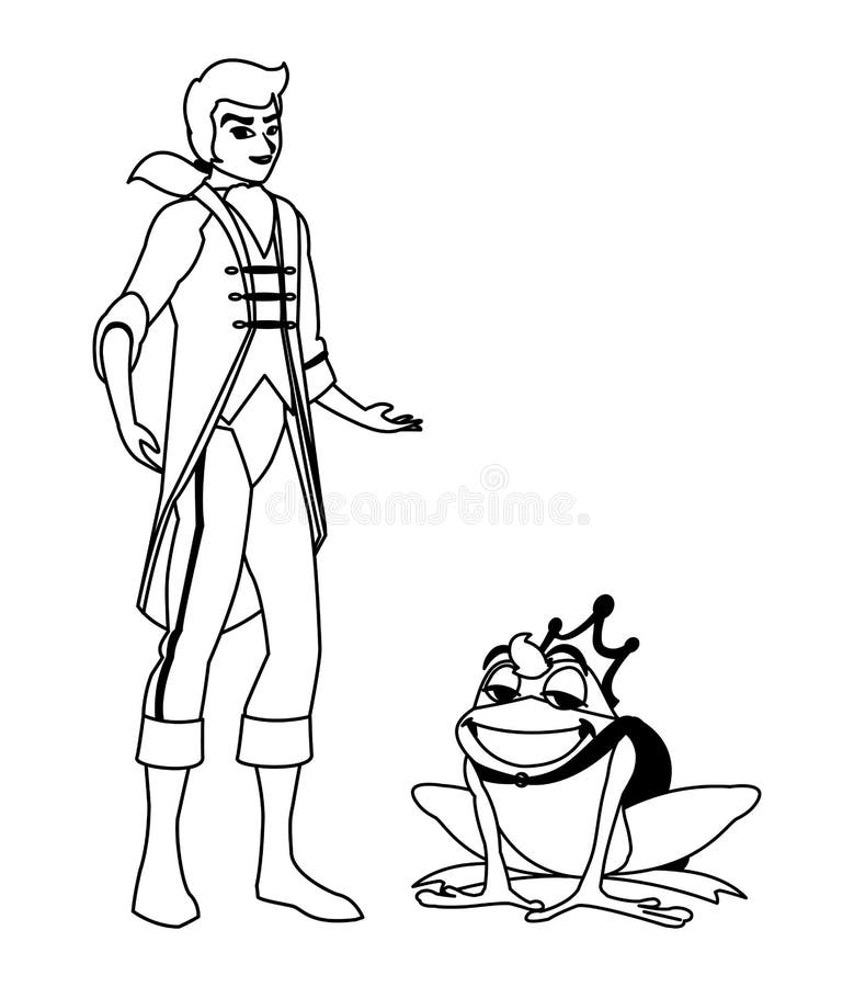 Prince Charming and Toad of Tales Characters Stock Illustration ...