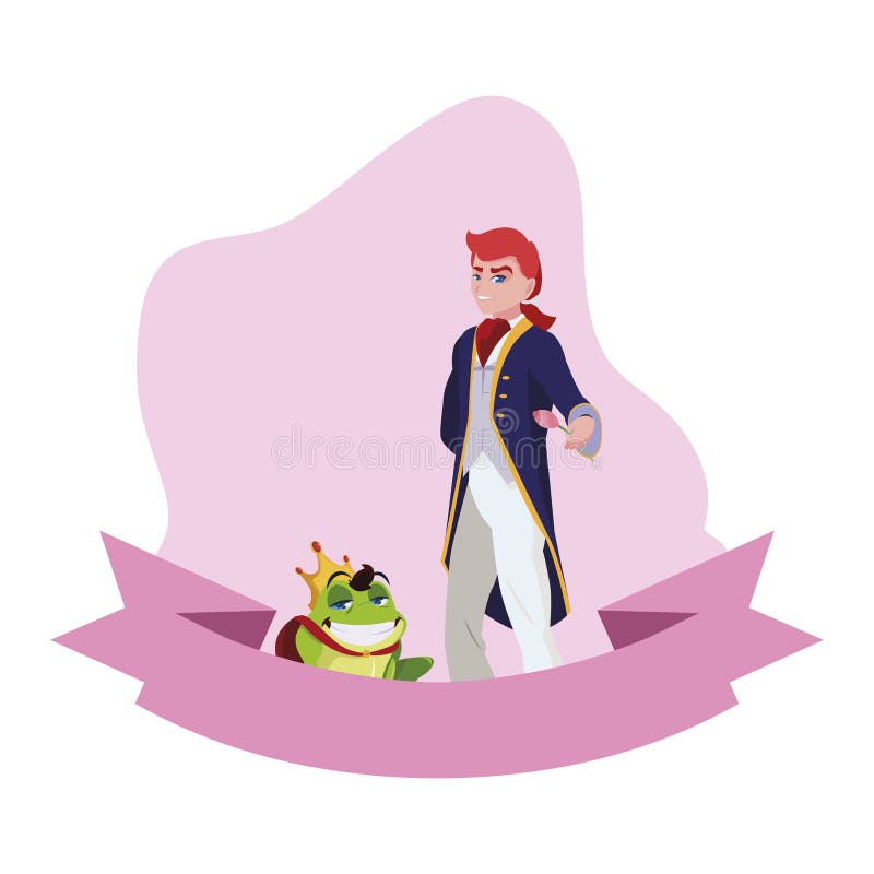 Prince Charming and Toad of Tales Characters Stock Illustration ...