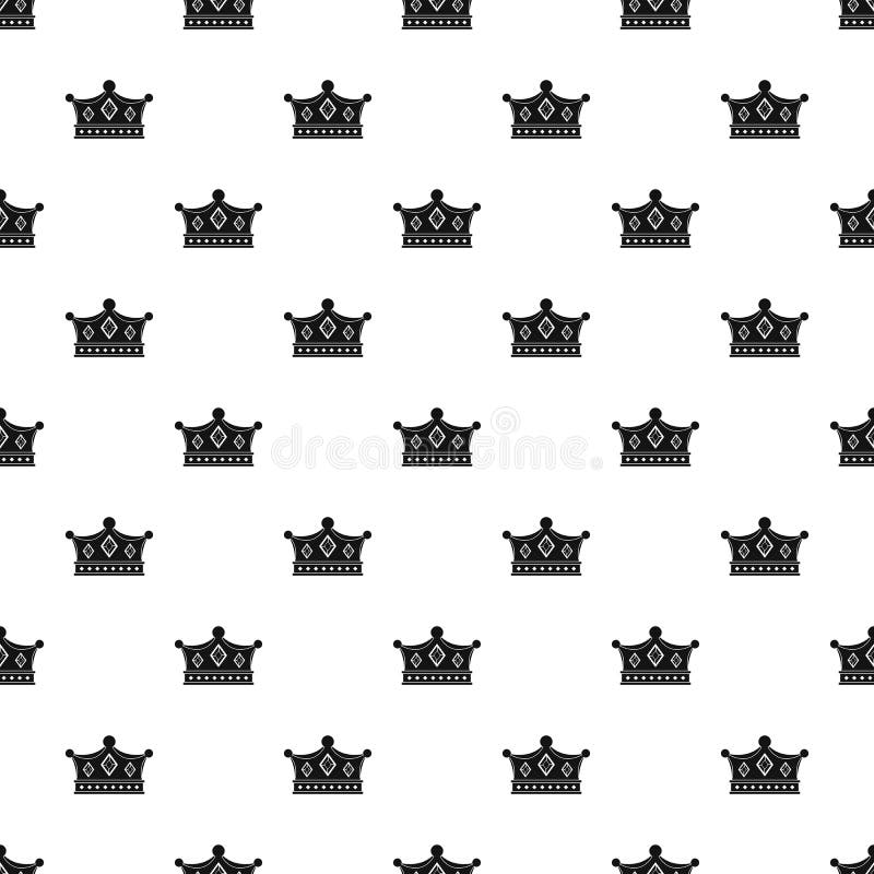 Prince Crown Pattern Vector Stock Vector - Illustration of majestic ...