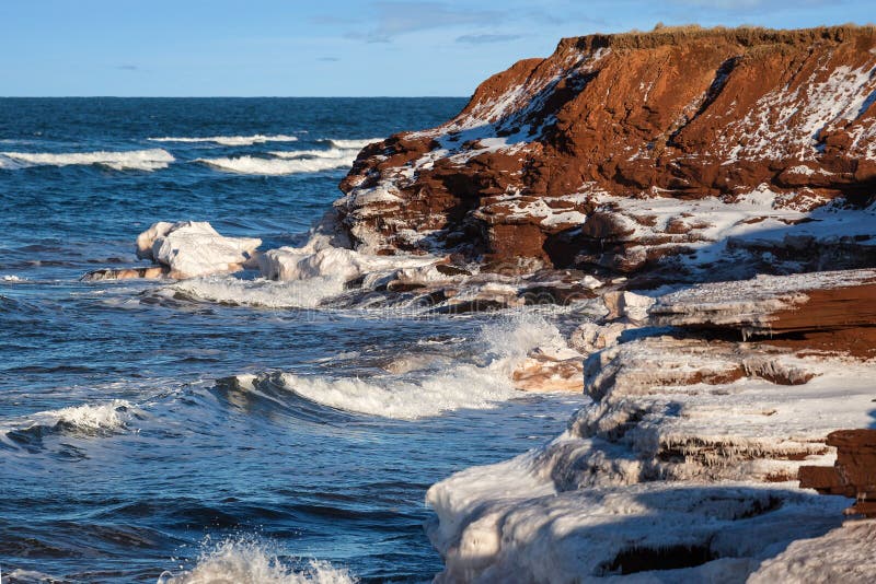 Winter Beach stock photo. Image of natural, season, edward - 33439384