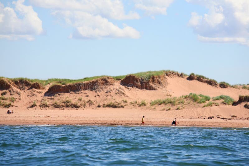 Prince Edward Island Sand Dunes Stock Image - Image of shore, beauty ...