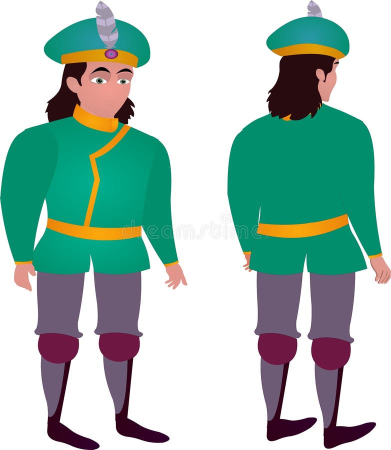 Prince Full Rig Character Vector Artwork Stock Vector - Illustration of ...