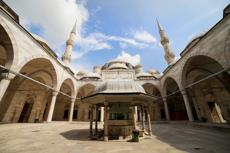 Prince Mosque Courtyard stock image. Image of east, landmark - 20348435