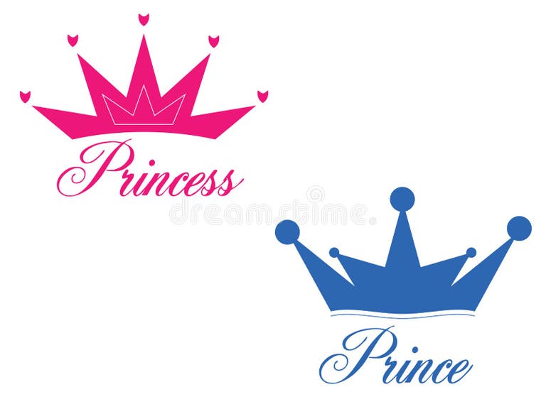 Prince and princess stock vector. Illustration of blue - 8619981