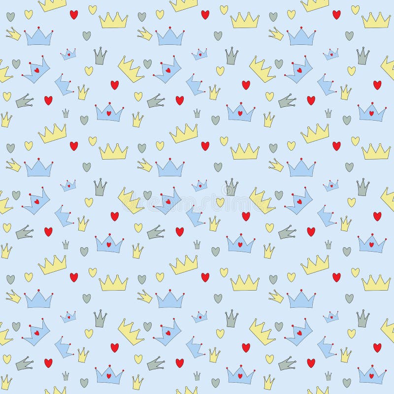 Prince Seamless Pattern Background Vector Illustration. Stock Vector ...