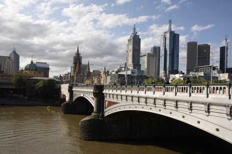 Princes Bridge Melbourne stock image. Image of federation - 1154291
