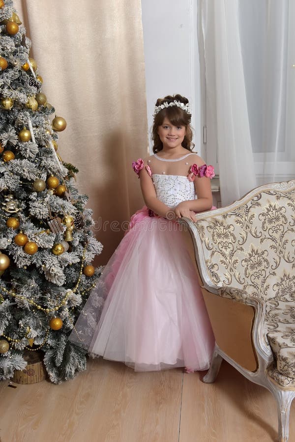 Princesa En Un Vestido Rosado Imagen de archivo - Imagen de flor, ropa ...