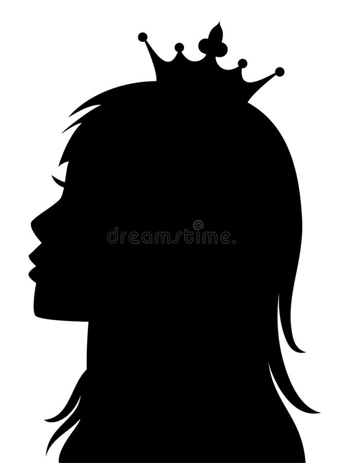 Silueta De Una Reina De Belleza Ilustración Del Vector Ilustración De
