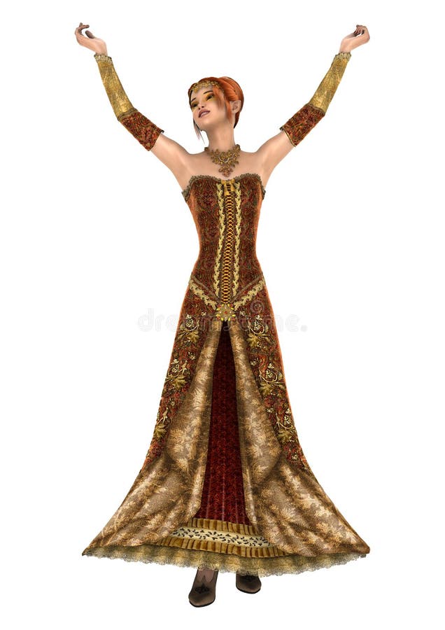 Princess of Autumn stock illustration. Illustration of romantic - 59166335