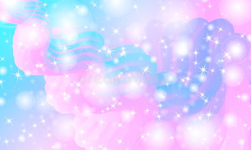Unicorn Glitter Galaxy Rainbow Background Lyrical Venus