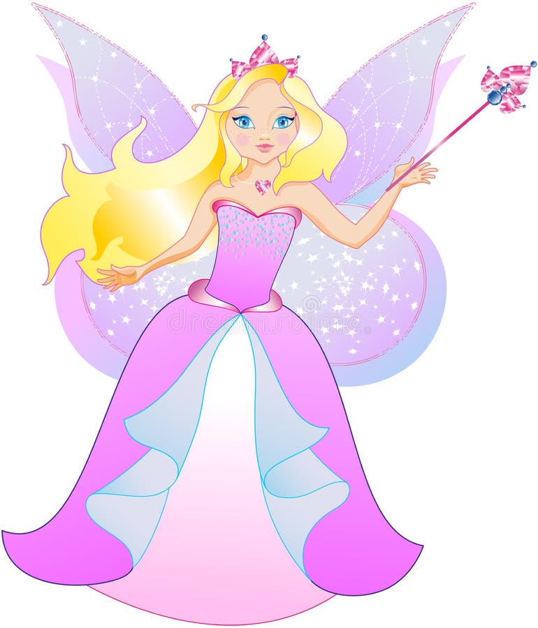 The Princess is a Butterfly Stock Vector - Illustration of little ...