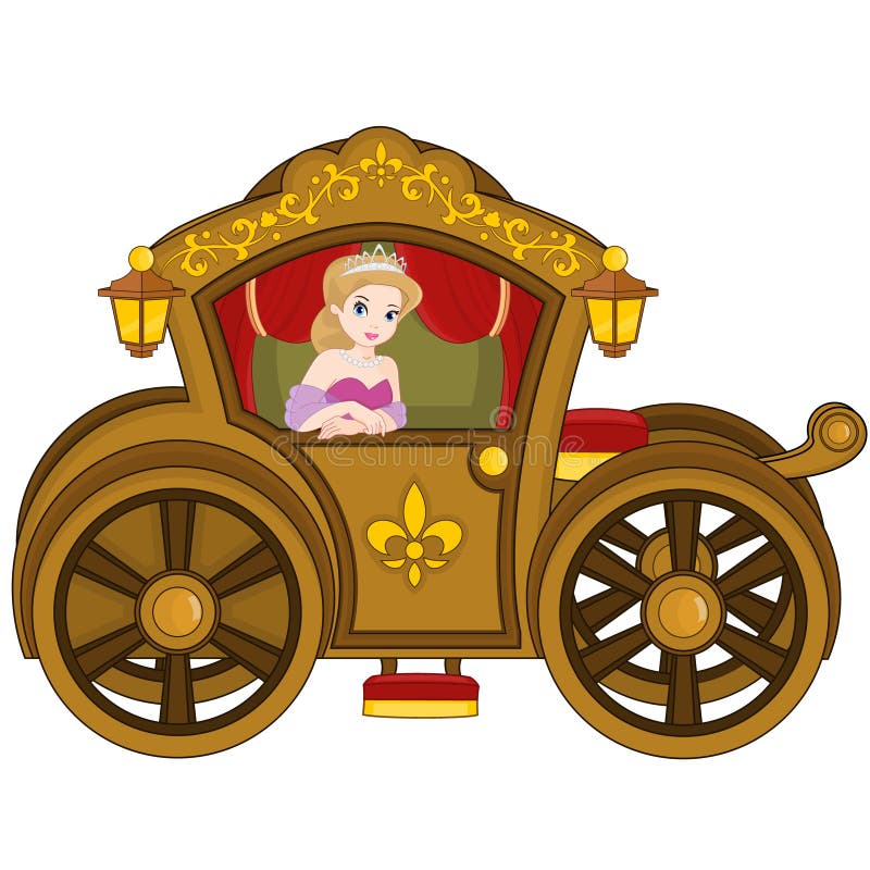 Royal carriage stock vector. Illustration of image, brown - 24070347