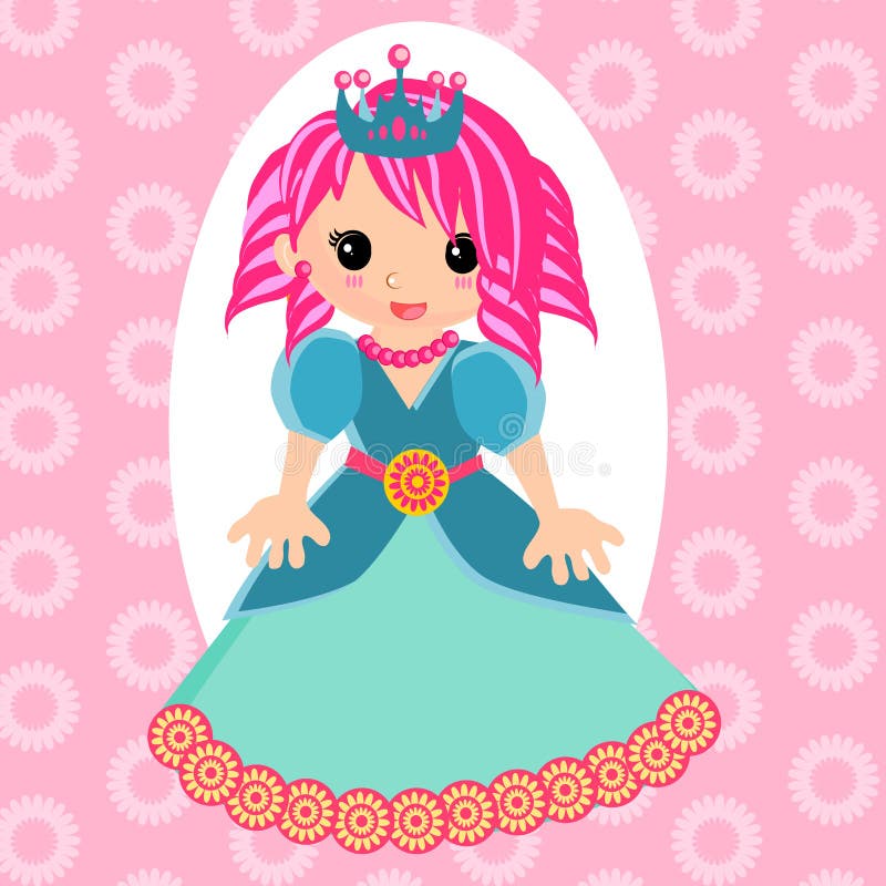 Princess Cartoon Background Stock Vector - Illustration of costume ...