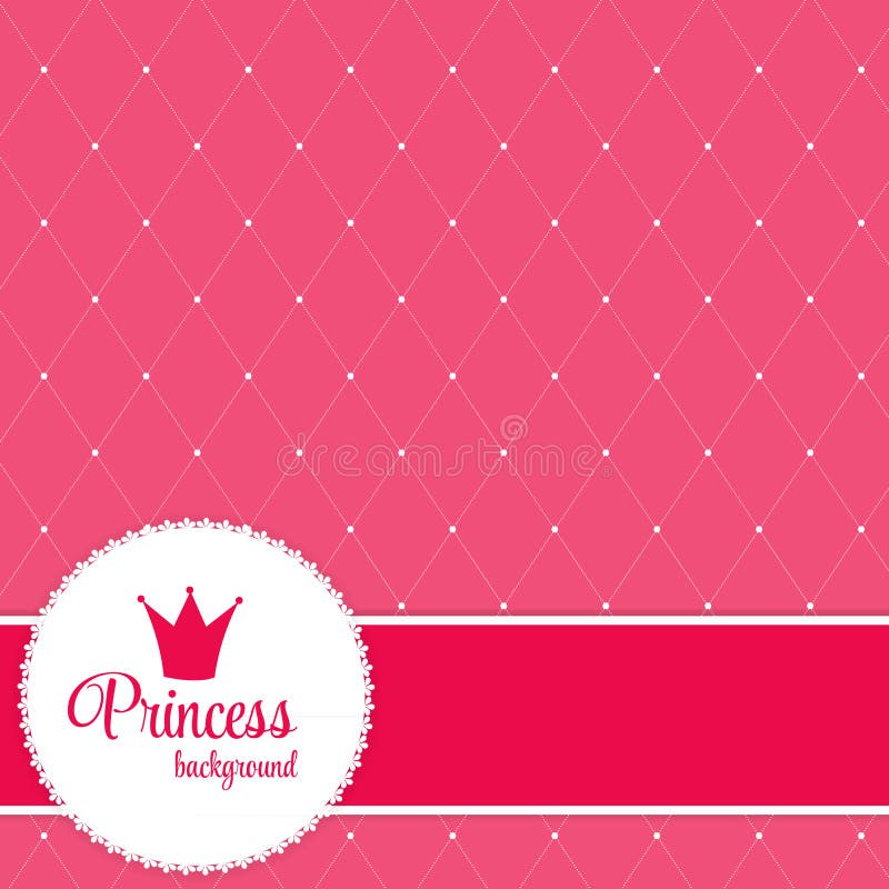 Princess Crown Seamless Pattern Background Vector Illustration. Stock ...