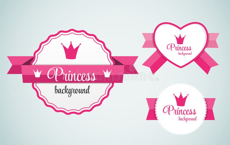 Princess Crown Frame Vector Illustration Stock Vector - Illustration of ...