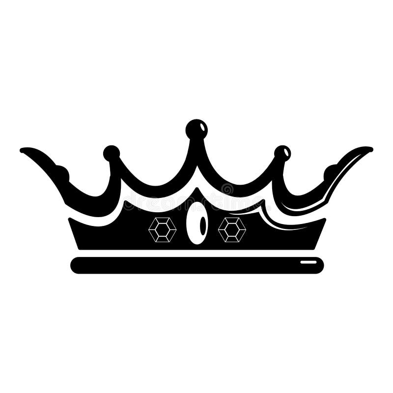Princess Crown Icon Simple Black Style Stock Vector Illustration Of