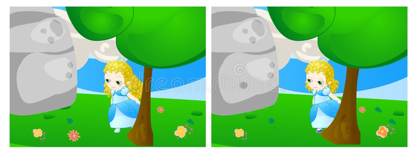 Spring Spot Difference Stock Illustrations – 205 Spring Spot Difference ...