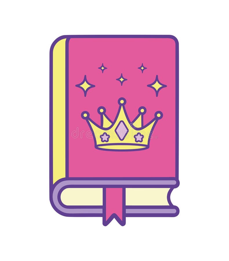 Princess Fairy Tale Book Icon Stock Vector - Illustration of children ...