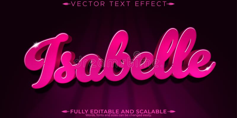 Princess Girl Text Effect, Editable Queen and Pink Text Style Stock ...