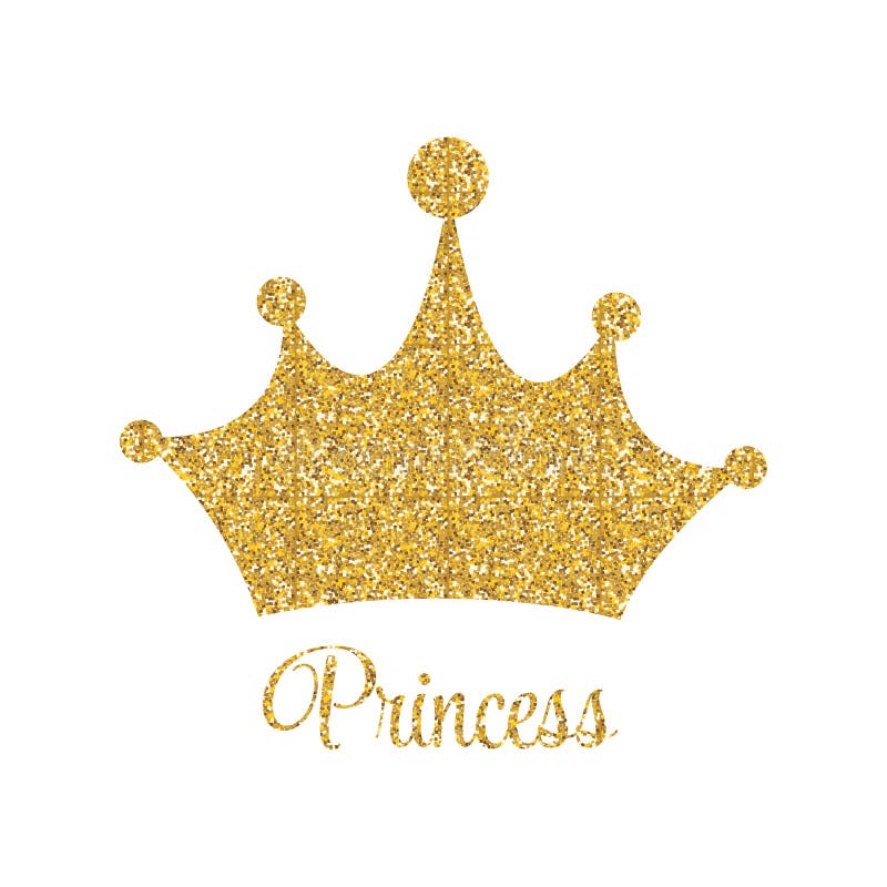 Gold Princess Crown Drawing