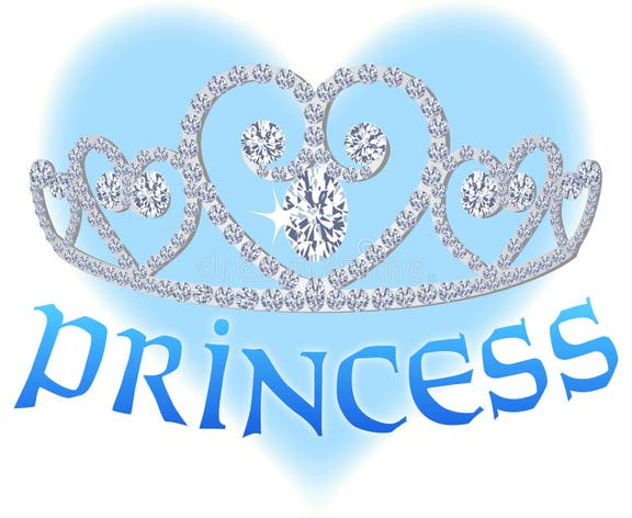 Princess Heart Tiara stock illustration. Illustration of graphics - 8902858