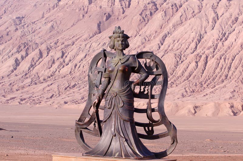 Princess Iron Fan statue stock photo. Image of flaming - 37707120