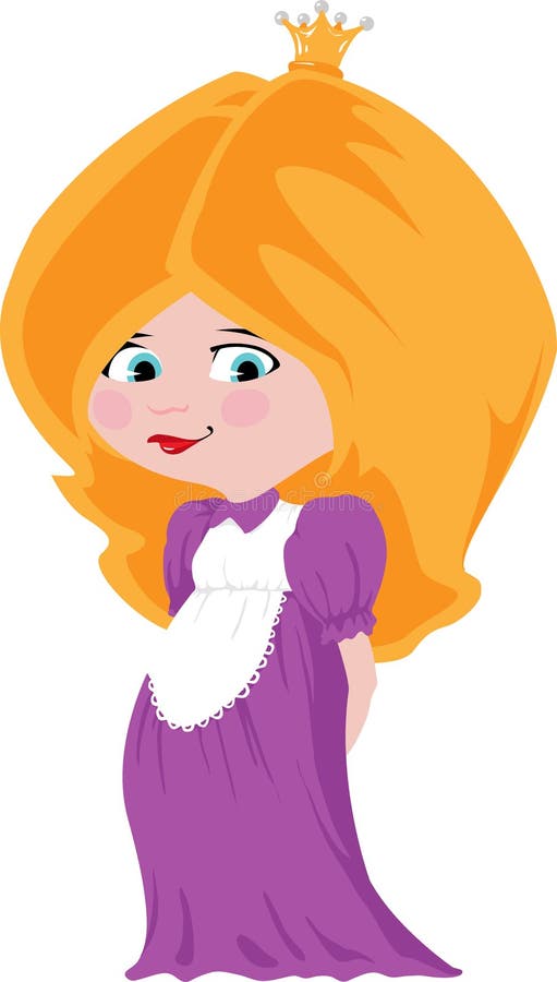 Princess stock vector. Illustration of freehand, elementary - 49611990