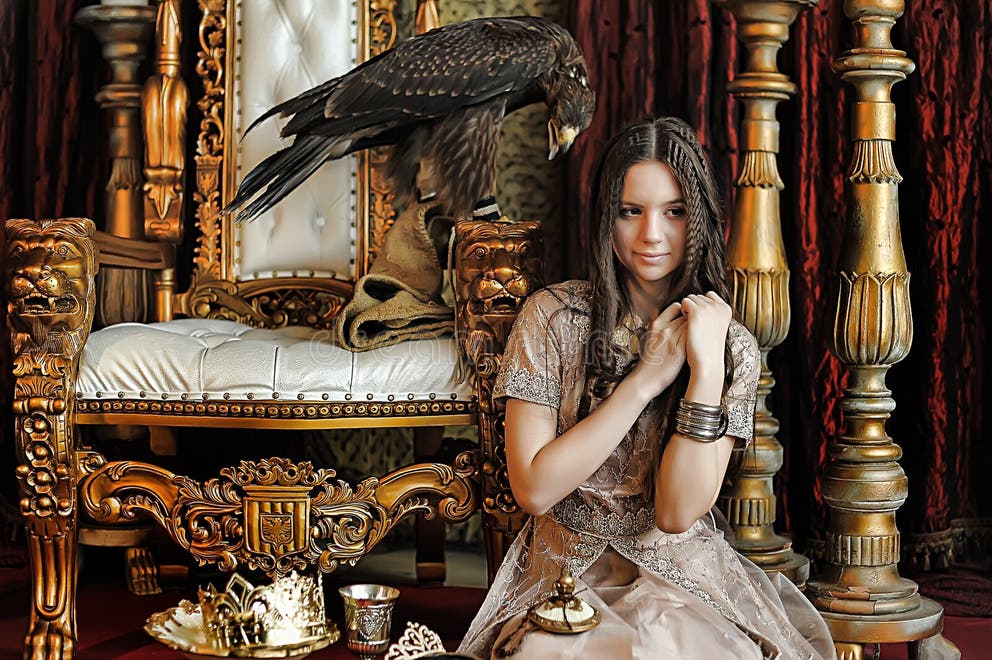 Princess Next To the Throne Stock Image - Image of cosplay, beautiful ...