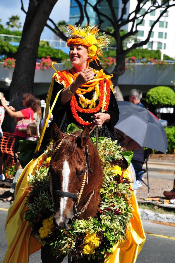 Princess of Oahu Hawaiian Aloha Festivals 2010 Editorial Photography ...