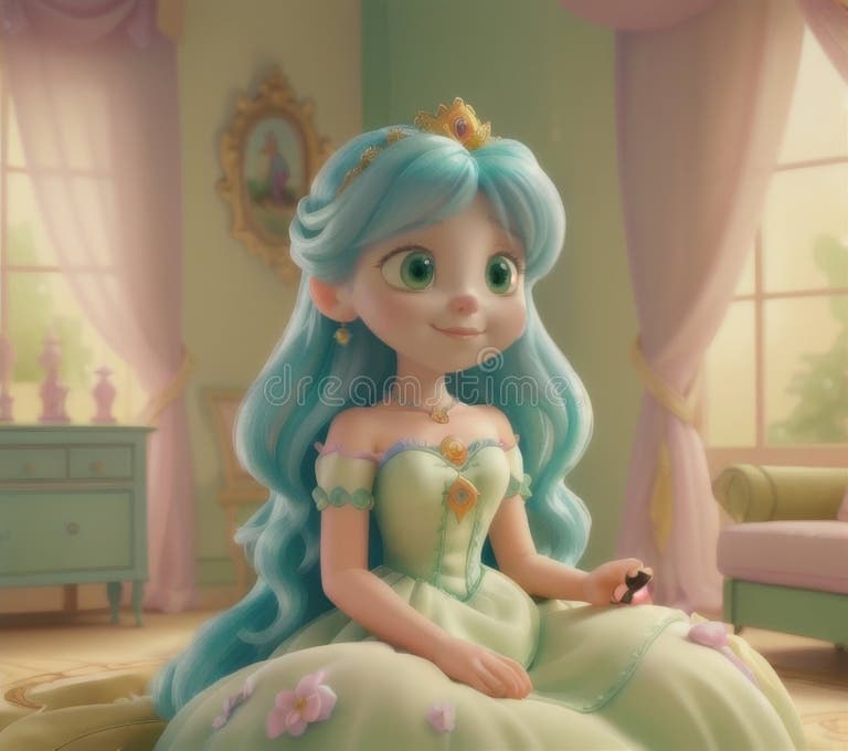 The Princess and the Pea on a Cushion Stock Illustration - Illustration ...