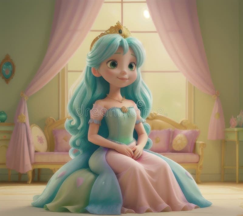 The Princess and the Pea on a Cushion Stock Illustration - Illustration ...