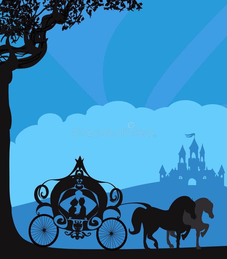 Princess Carriage Silhouette Clip Art Princess Silhouette Clipart