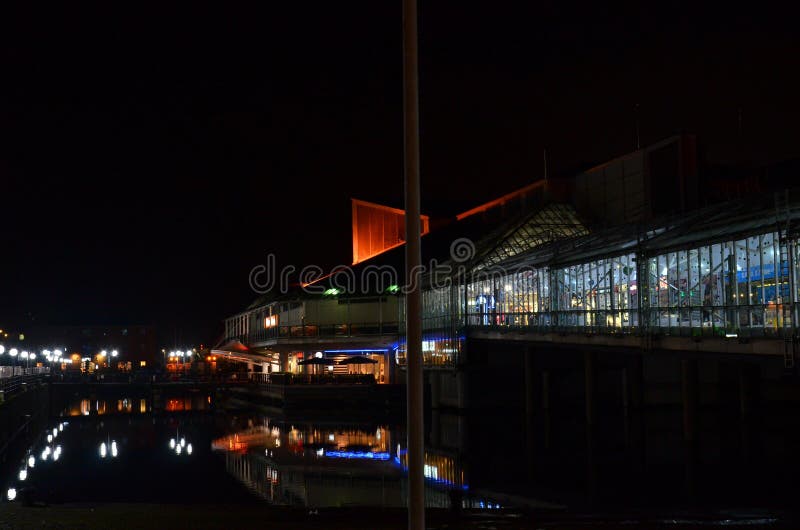 Princess Quay stock photo. Image of nightime, kingstonuponhull - 180763286