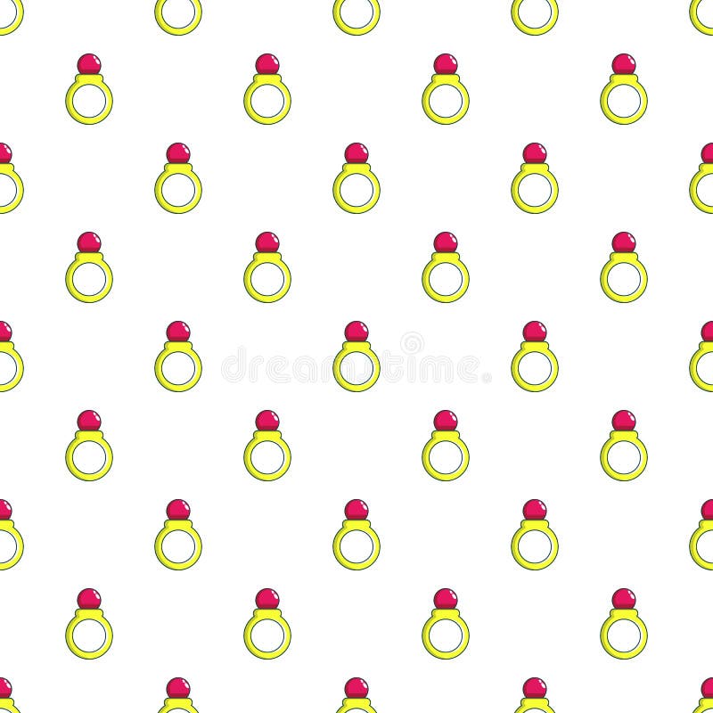 Princess Ring Pattern Seamless Stock Vector - Illustration of ...