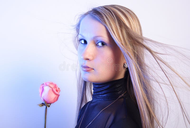 Princess and rose stock image. Image of happy, beauty - 1264429