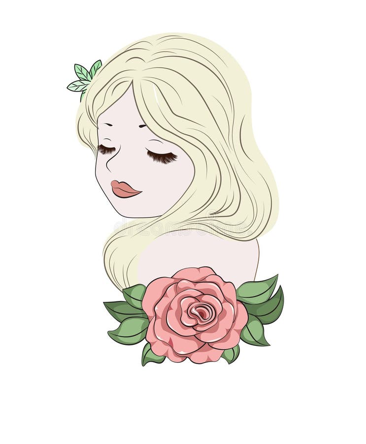 Princess Rose Stock Vector Illustration Of Plant Girl 91447968