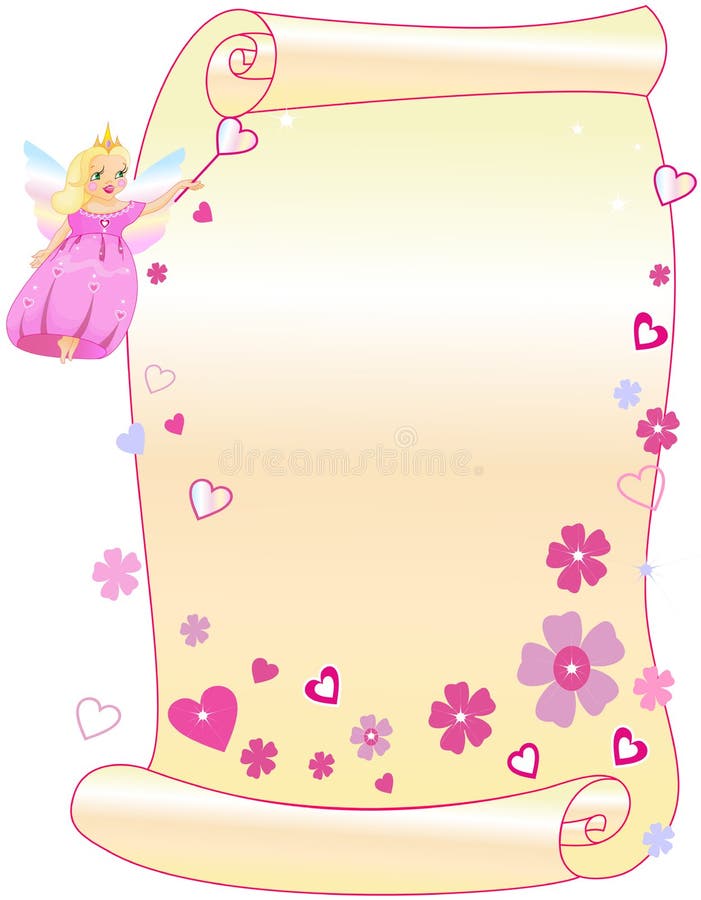 The Princess and the Scroll Stock Vector - Illustration of person ...
