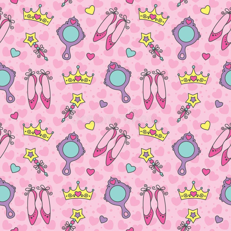 Princess seamless stock vector. Illustration of kingdom - 33252357