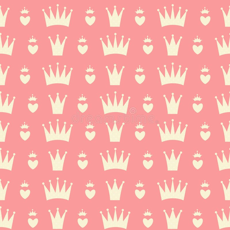 Princess Seamless Pattern Background Stock Vector - Illustration of ...