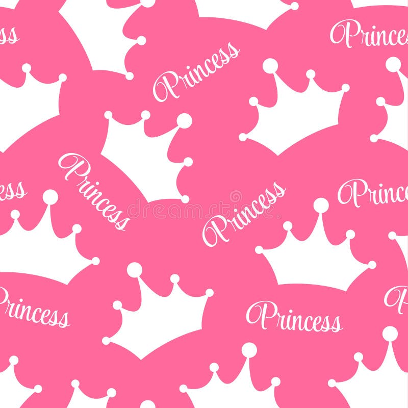 Princess Seamless Pattern Background Vector Stock Vector - Illustration ...