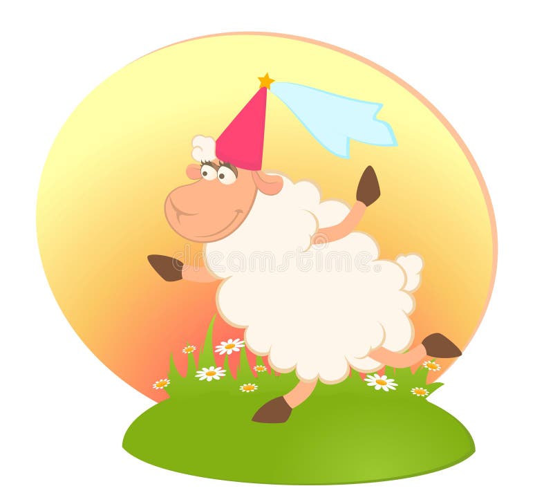 Princess of sheep stock vector. Illustration of cartoon - 15872121
