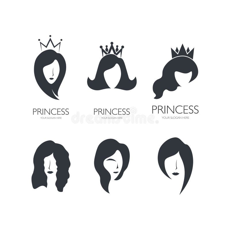 Princess stock vector. Illustration of hair, elegance - 204775033