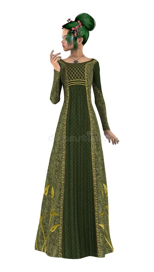 Princess of Spring stock illustration. Illustration of beauty - 56486434