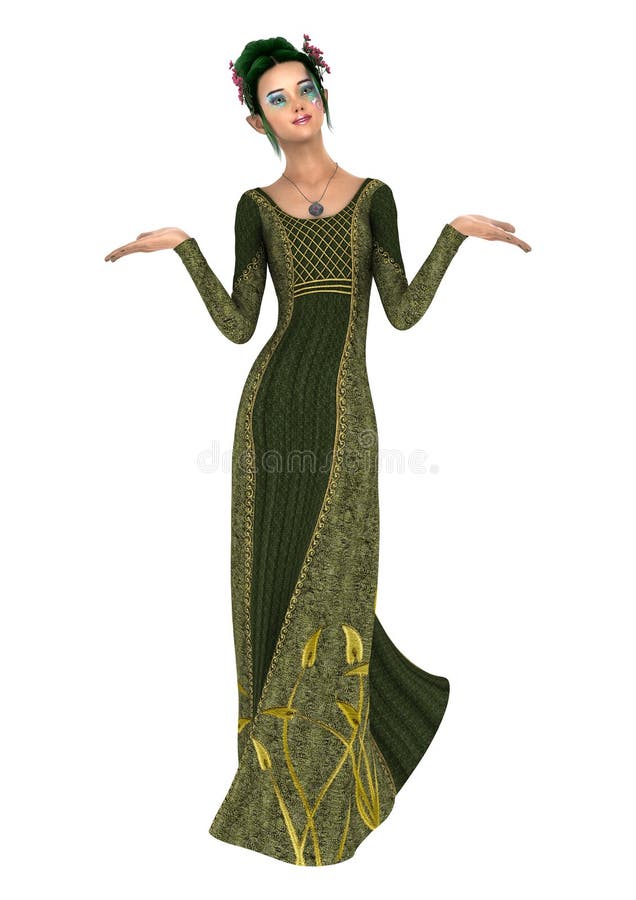 Princess of Spring stock illustration. Illustration of female - 56772803