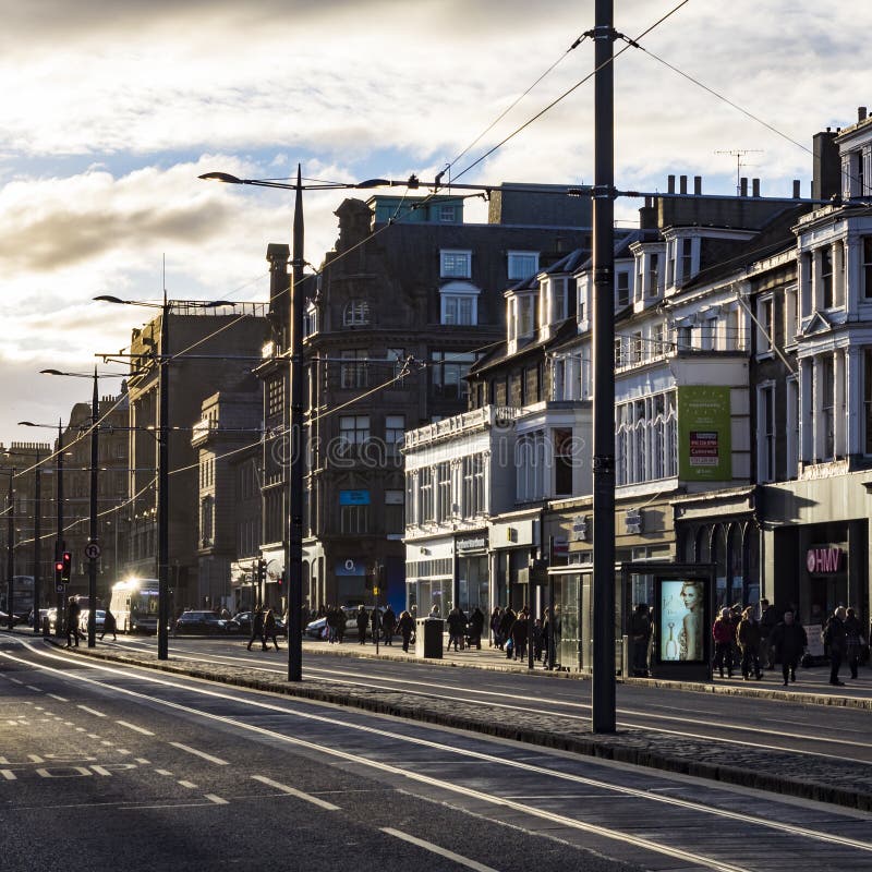 Princess Street editorial stock photo. Image of view - 68917703