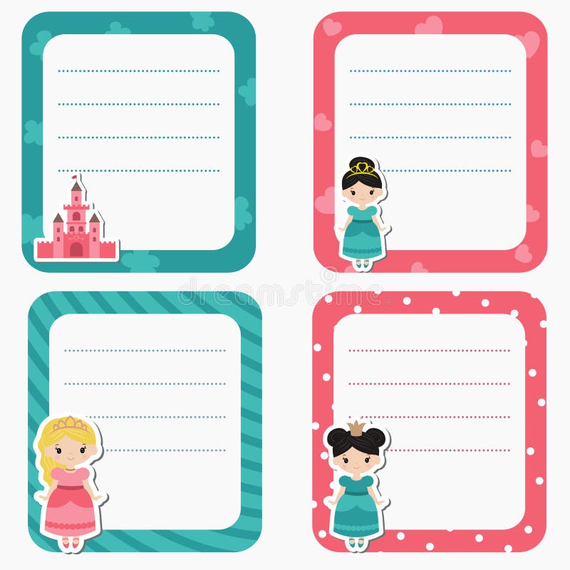 Princess Theme with Castle, Frog Prince, Carriage Stock Vector ...